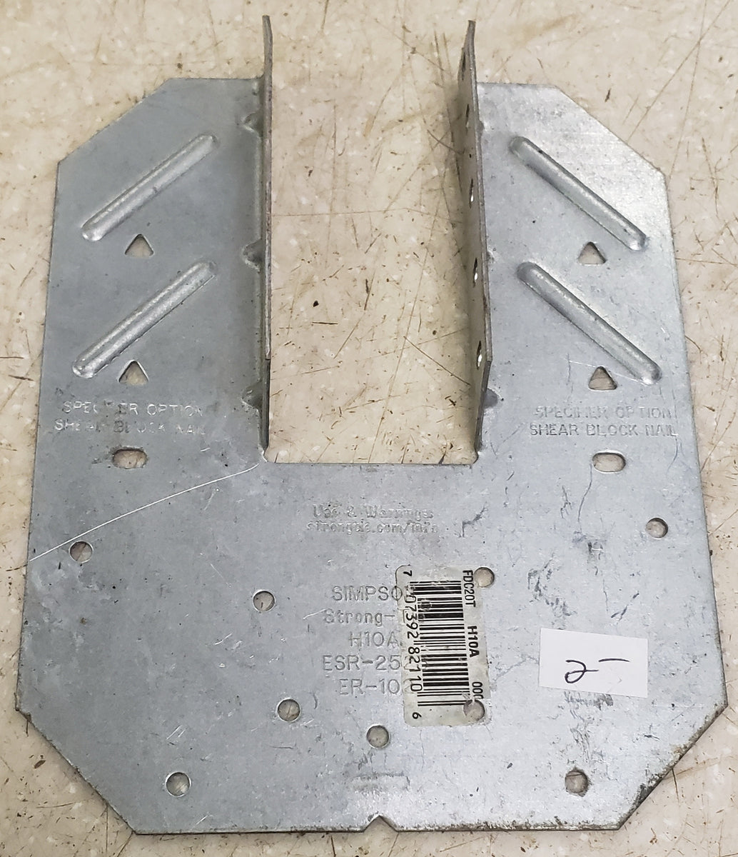 Simpson H10A 18-Gauge ZMAX Galvanized Hurricane Tie – Buy & Sell Outlet