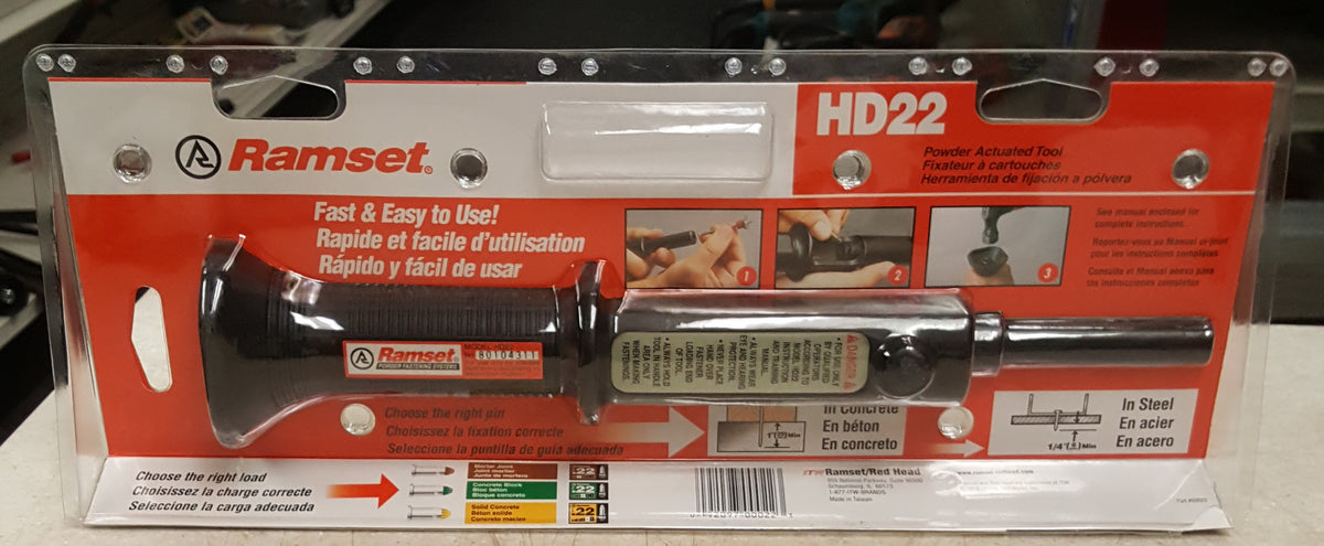 ITW Ramset 00022 RS22 HammerShot Low Velocity Powder Actuated Tool Rep ...