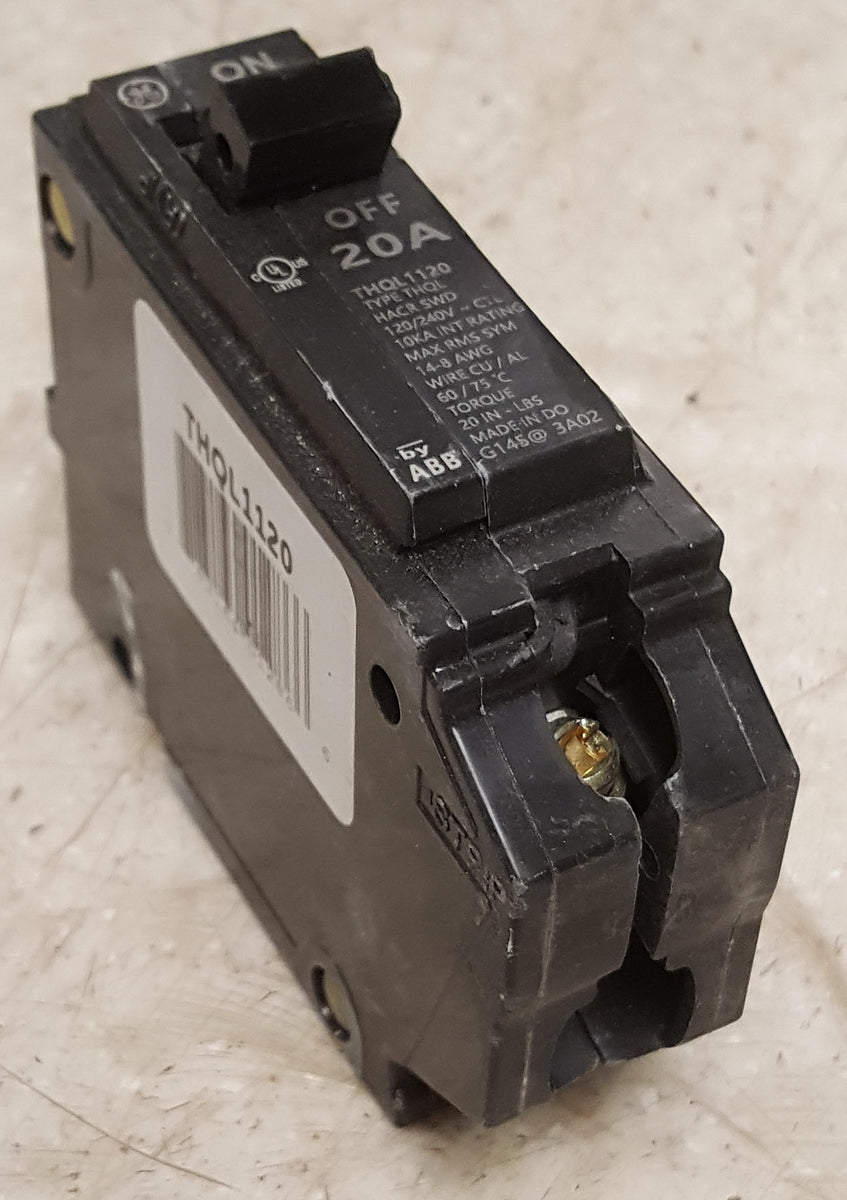 GE THQL1120 Q-Line 20 Amp 1" Single-Pole Circuit Breaker – Buy & Sell ...
