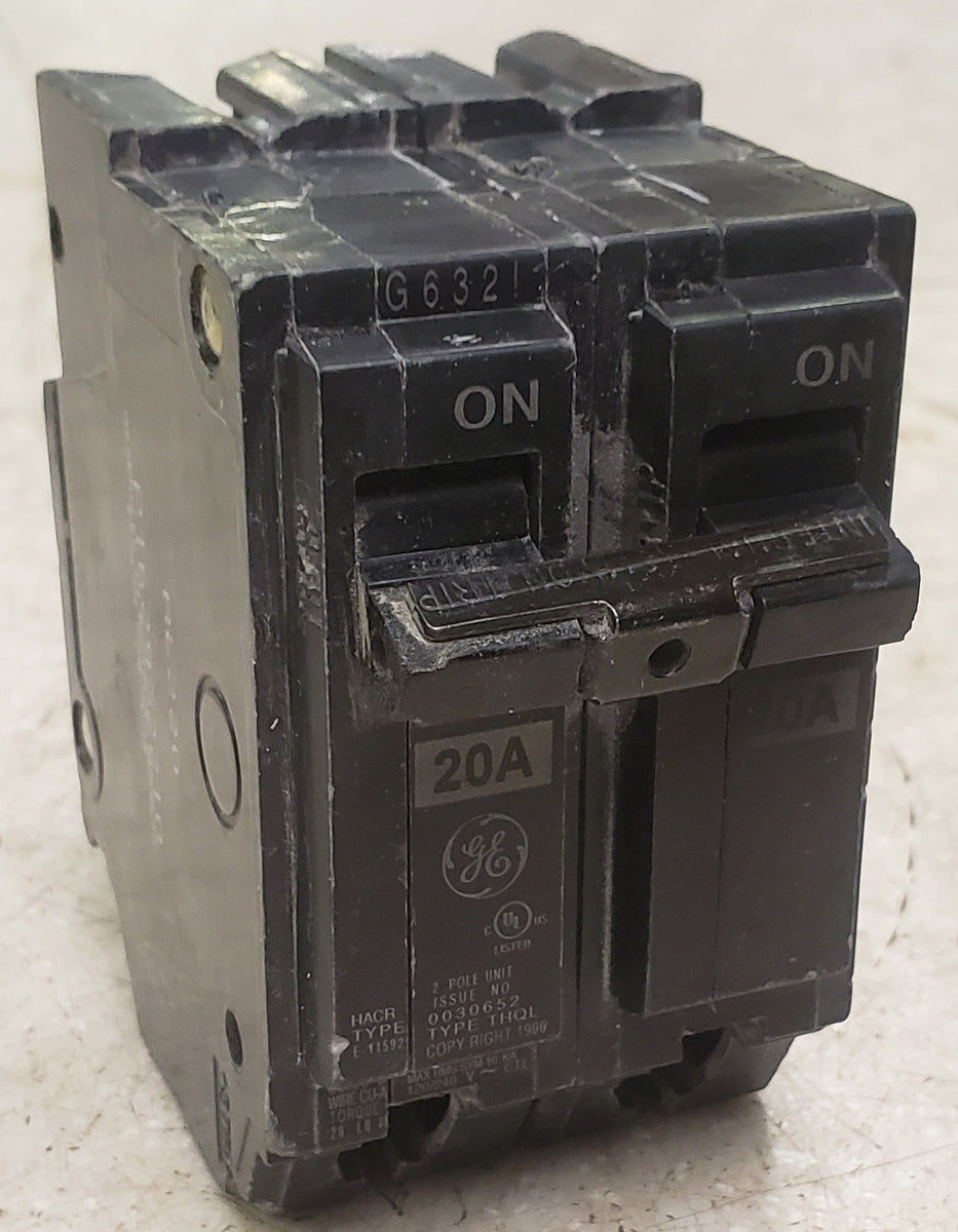 GE THQL2120 Q-Line 20A 2" Double-Pole Circuit Breaker – Buy & Sell Outlet