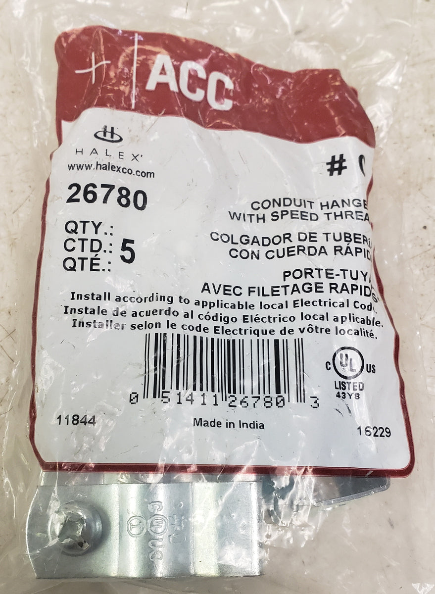 Halex 26780 #0 ACC Conduit and Pipe Hangers (5-Pack) – Buy & Sell Outlet